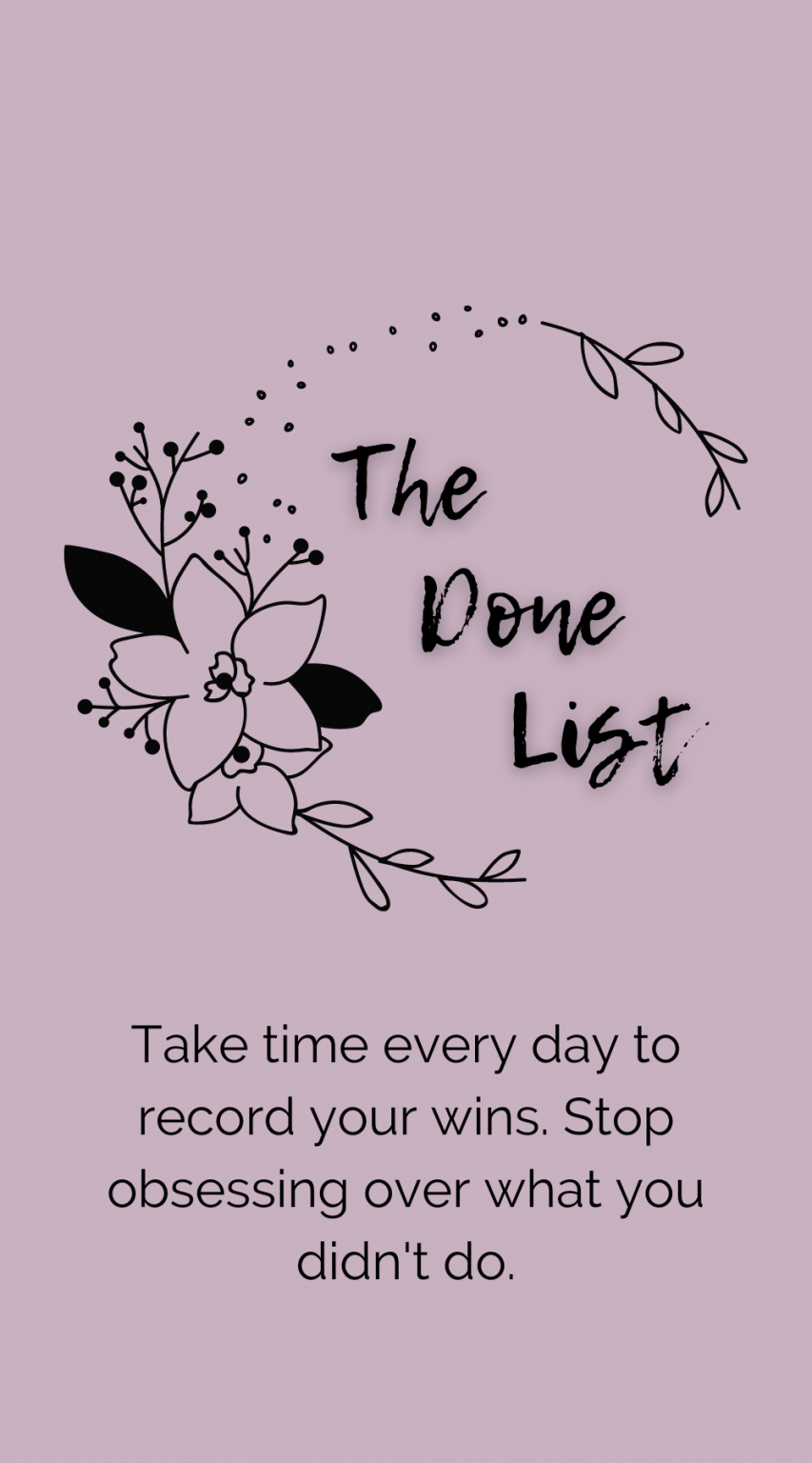 The Done List: Recording your wins